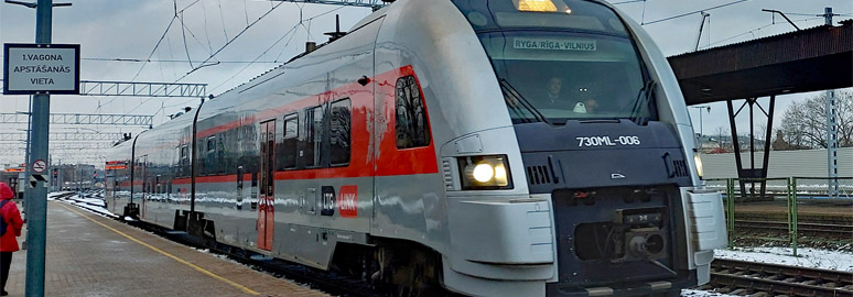 Vilnius to Riga by train for €16.05